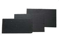 China Chinese Ink Black Split Face Slate Roof Tiles 400x200mm Fading Weathering Slate for sale