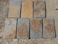 China Chinese Multicolor Slate Roof Tiles 400x200mm Rusty Split Face Slate for Durable Roofing for sale