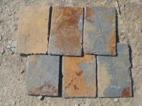 China Chinese Multicolor Slate Roof Tiles 400x200mm Rusty Split Face Slate for Durable Roofing for sale