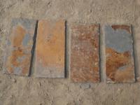 China Chinese Multicolor Slate Roof Tiles 400x200mm Rusty Split Face Slate for Durable Roofing for sale