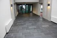 China Chinese Black Slate Tiles 30x60cm Natural Cleft Patio Stones for Walkway Paving for sale