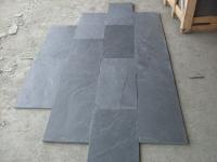 China Chinese Black Slate Tiles 30x60cm Natural Cleft Patio Stones for Walkway Paving for sale
