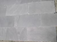 China Chinese Brushed Black Slate Tiles 30x60cm Natural Slate Pavers for Patio Walkway Courtyard for sale