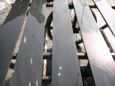 China Honed Black Slate Window Sills 30x60cm Charcoal Slate Tiles for Indoor Outdoor Use for sale