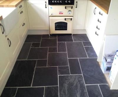 China Chinese Black Slate Pavers 30x60cm Natural Cleft Patio Stones for Walkway for sale