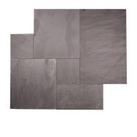 China Chinese Black Slate Pavers 30x60cm Natural Cleft Patio Stones for Walkway for sale