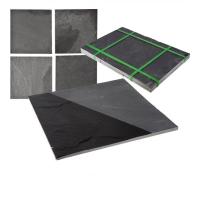 China Chinese Black Slate Pavers 30x60cm Natural Cleft Patio Stones for Walkway for sale