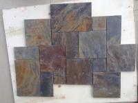 China Chinese Multicolor Riven Slate Pavers 300x600mm Rust Cleft Patio Stone for Walkway for sale