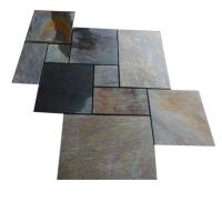 China Chinese Multicolor Riven Slate Pavers 300x600mm Rust Cleft Patio Stone for Walkway for sale