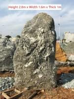 China Natural Granite Boulders for Garden Decoration 100-500kg Carved Words Landscaping Stone for sale