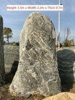 China Natural Granite Boulders for Garden Decoration 100-500kg Carved Words Landscaping Stone for sale