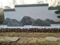 China Natural Black Marble Boulders 30-60cm Landscape Garden Decorative Stone for Outdoor Decor for sale