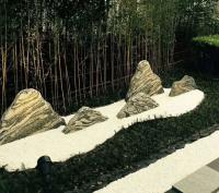 China Grey Granite Landscape Boulders 60-120cm Natural Garden Decorative Stone for sale