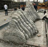 China Grey Granite Landscape Boulders 60-120cm Natural Garden Decorative Stone for sale