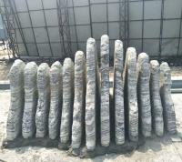 China Grey Granite Landscape Boulders 60-120cm Natural Garden Decorative Stone for sale