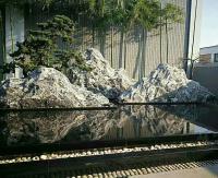 China Grey Granite Landscape Boulders 60-120cm Natural Garden Decorative Stone for sale