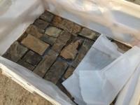 China Natural Rusty Sandstone Wall Cladding Tiles 10-30cm Rust Stacked Stone for Retaining Walls for sale