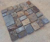 China Natural Rusty Sandstone Wall Cladding Tiles 10-30cm Rust Stacked Stone for Retaining Walls for sale