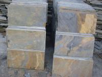 China Chinese Rusty Multicolor Slate Tiles 30x60cm Natural Cleft Surface Patio Pavers for sale