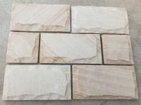China Yellow Sandstone Mushroom Wall Stone 30x15cm Natural Pillar Cladding Tile for sale