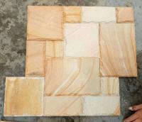 China Yellow Sandstone Mushroom Wall Stone 30x15cm Natural Pillar Cladding Tile for sale