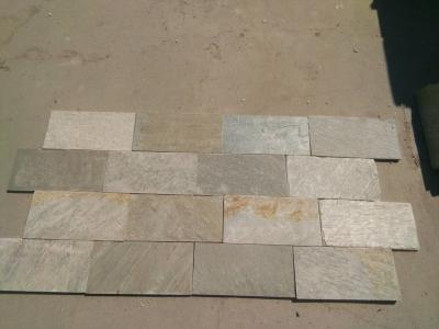 China Natural Yellow Oyster Quartzite Pavers 60x60cm Split Face Patio Stone for sale