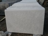 China White Quartzite Pool Coping Stone Flamed Face 60x60cm Natural Stone Tile for Outdoor Flooring for sale