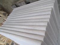 China White Quartzite Pool Coping Stone Flamed Face 60x60cm Natural Stone Tile for Outdoor Flooring for sale