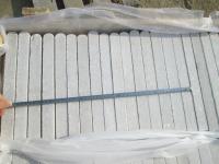 China White Quartzite Pool Coping Stone Flamed Face 60x60cm Natural Stone Tile for Outdoor Flooring for sale