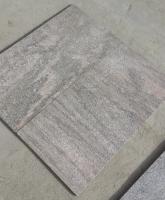China China Pink Quartzite Stone Tiles 60x60cm Flamed Finish Natural Stone Pavers for Patio for sale