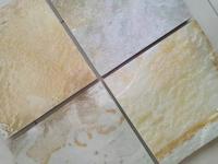 China Yellow Quartzite Tiles 30x60cm Natural Wall Stone Patio Pavers Golden Floor Tiles for sale