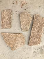 China Sesame Yellow Granite Random Flagstone 30-50cm Natural Paving Stone for Landscaping for sale