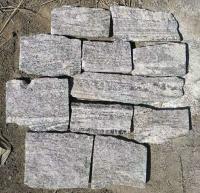 China Grey Granite Field Stone Veneer Loose Ledgestone Random Thin Stone 2-3.5cm Thickness for sale