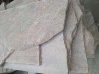 China Pink Quartzite Random Flagstone 2-3.5cm Natural Split Patio Pavers Wall Cladding for sale