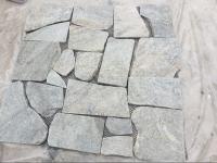 China Green Quartzite Random Flagstone 2-3.5cm Natural Split Crazy Stone for Patio Flooring for sale