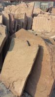 China Pink Sandstone Random Flagstone 2-3.5cm Natural Split Edge Patio Flooring Stone for sale