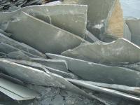 China Green Slate Random Flagstone Natural Irregular Stone 30-50cm for Walkway Driveway Patio Flooring for sale