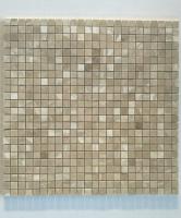China Chinese Travertine Mosaic Tile Polished Coffee Beige 305x305mm Wall Stone for sale