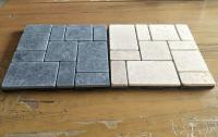 China Beige Travertine Mosaic Tile 305x305mm Natural Stone Wall and Floor Mosaic for sale
