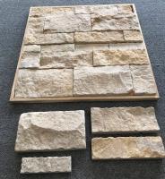 China Beige Travertine Field Stone Veneer 100-400mm Loose Ledgestone Thin Stone Wall Cladding for sale