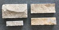 China Beige Travertine Field Stone Veneer 100-400mm Loose Ledgestone Thin Stone Wall Cladding for sale