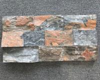 China Bronzing Limestone Ledger Panels 600x300mm Natural Split Stone Veneer for Wall Cladding for sale