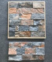 China Bronzing Limestone Ledger Panels 600x300mm Natural Split Stone Veneer for Wall Cladding for sale