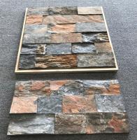 China Bronzing Limestone Ledger Panels 600x300mm Natural Split Stone Veneer for Wall Cladding for sale