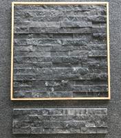 China Blue Limestone Ledger Panels Thin Stone Veneer 600x150mm Natural Split Wall Cladding for sale