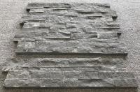 China Blue Limestone Ledger Panels Thin Stone Veneer 600x150mm Natural Split Wall Cladding for sale
