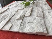 China White Sandstone Ledgestone Natural Stone Veneer 600x150mm Stacked Stone Panel for Wall Cladding for sale