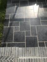 China Honed Blue Limestone Tiles 30mm Patio Pavers for Walkway Flooring for sale