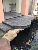 China Blue Limestone Walkway Pavers 30mm Natural Patio Stones for Outdoor Flooring for sale