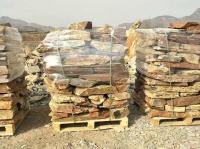 China Rusty Slate Retaining Wall Natural Multicolor Slate Stone 3-8cm Thickness for Landscaping for sale